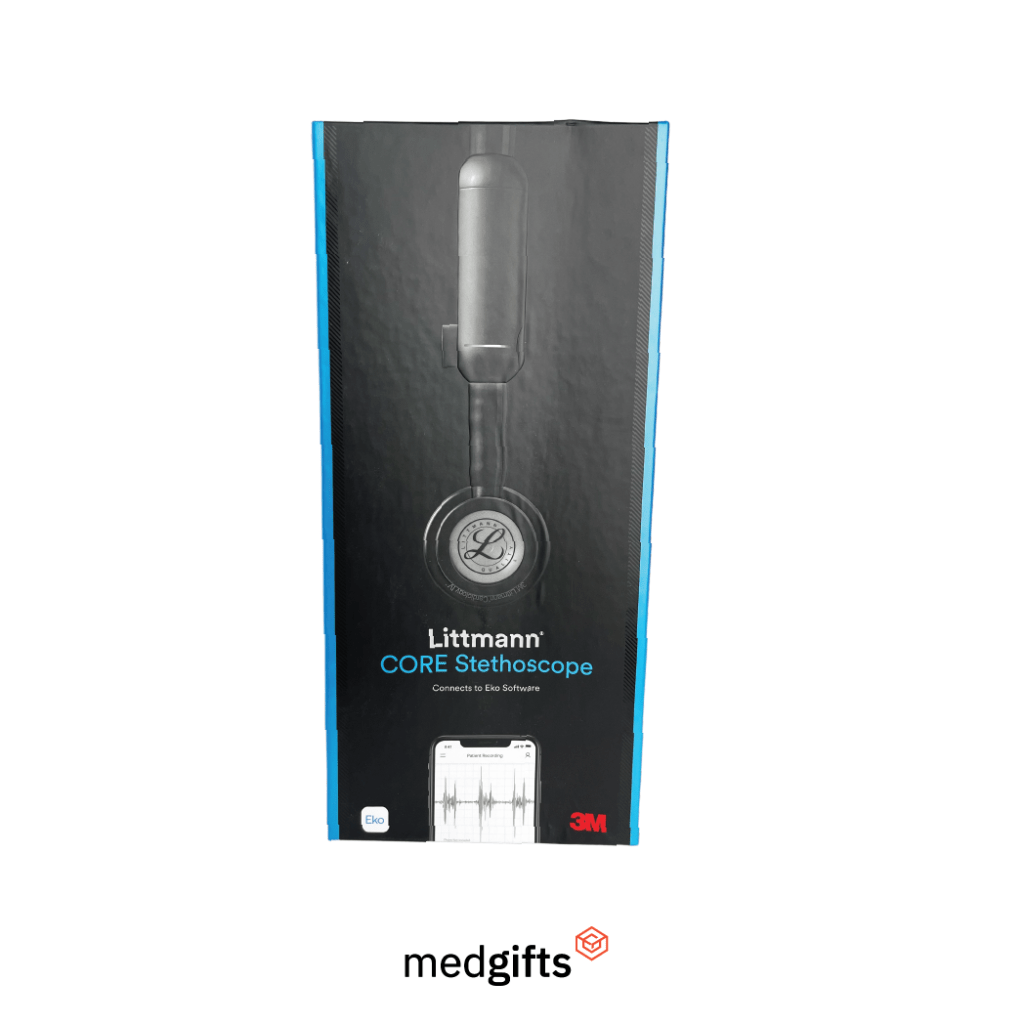 3M™ Littmann® CORE Digital Stethoscope, 8480, Black Chestpiece, Tube ...